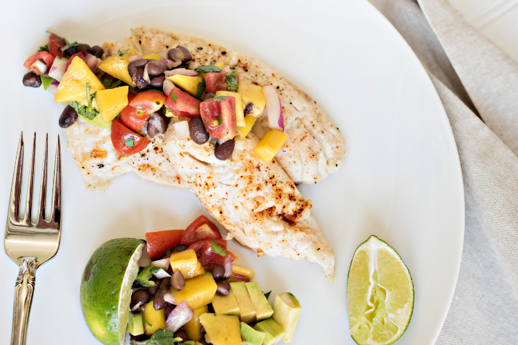 Insanely Good Tilapia With Mango Salsa Recipe - Street Food Spectacle